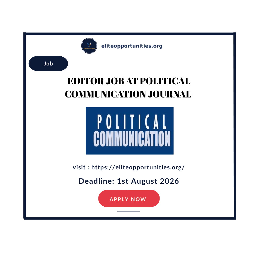Editor job at Political Communication Journal Apply now