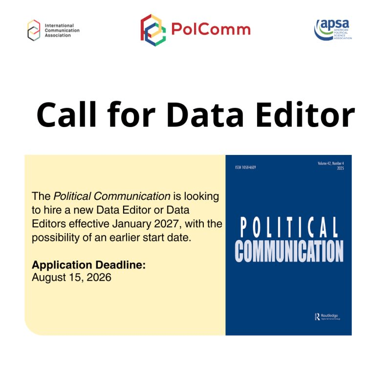 Editor job at Political Communication Journal Apply now